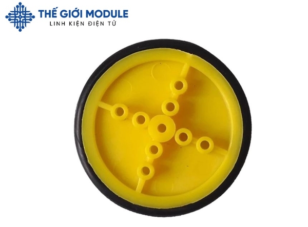 Bánh xe robot lốp cao su 410 | Thế Giới Module