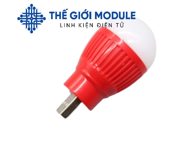 Bóng đèn led mini ánh sáng trắng cổng USB 5V | Thế Giới Module