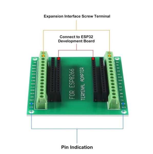 Đế Ra Chân ESP8266 30 Chân | Thế Giới Module