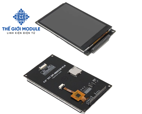 Màn hình LCD TFT 4.0 inch 480x320 SPI cảm ứng điện dung | Thế Giới Module