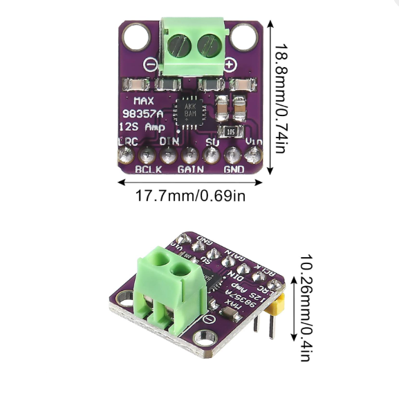 Mạch khuếch đại âm thanh MAX98357 I2S Class D | Thế Giới Module