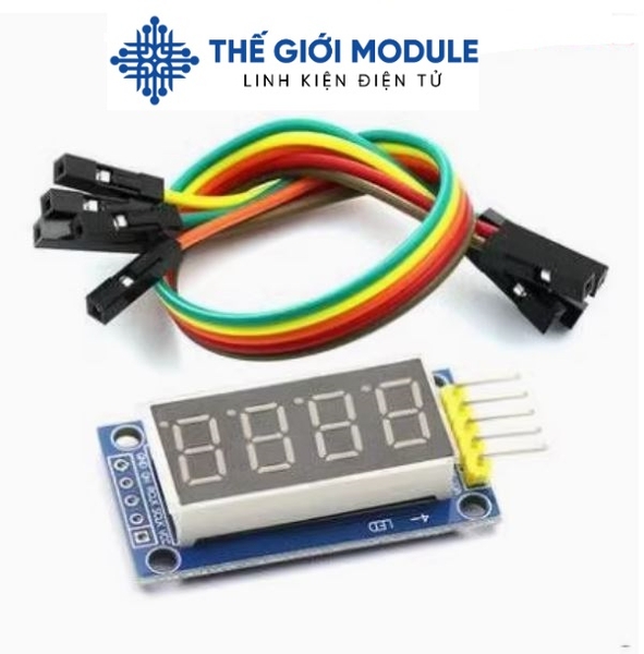 Module hiển thị 4 led 7 đoạn 74HC595 0.36 inch | Thế Giới Module