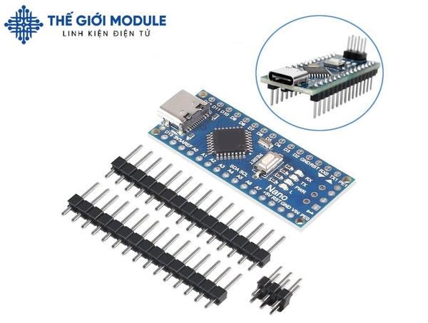 Mạch Arduino nano V3.0 ATMEGA328P cổng Type-C | Thế Giới Module