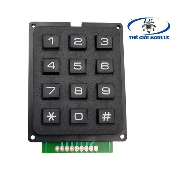 Bàn phím ma trận 3x4 | Thế Giới Module
