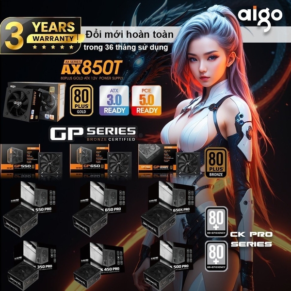 Aigo đổi mới sản phẩm hoàn toàn trong 36 tháng sử dụng | Hữu Tài Computer