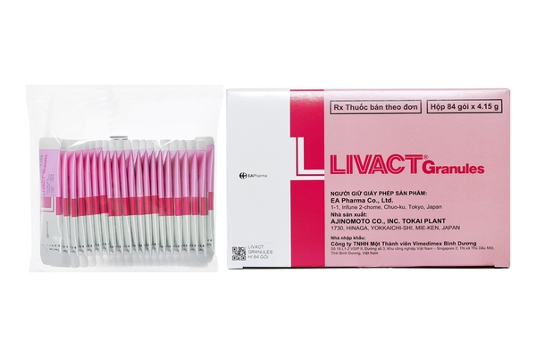 Cốm pha dung dịch uống Livact Granules giảm albumin máu (84 gói x 4.15g ...