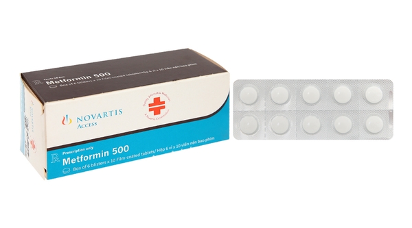 Metformin 500 Novartis trị đái tháo đường (6 vỉ x 10 viên) Nhà thuốc ...