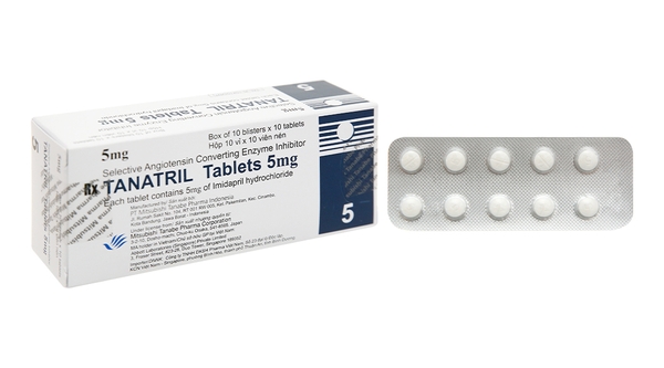 Tanatril Tablets 5mg trị tăng huyết áp (10 vỉ x 10 viên) Nhà thuốc Ngọc ...