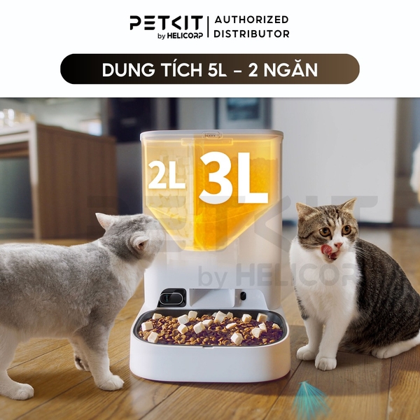 Máy cho thú cưng ăn có camera Petkit YumShare Dual-Hopper (Gemini)