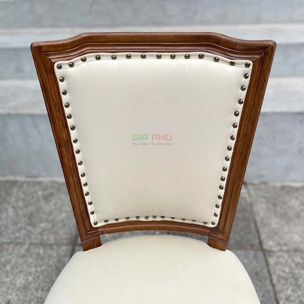 Ghế cafe ăn Louis tân cổ điển lưng vuông - GL03