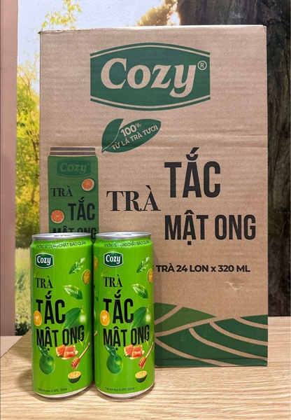 Trà cozy lon tắc mật ong 330ml/24