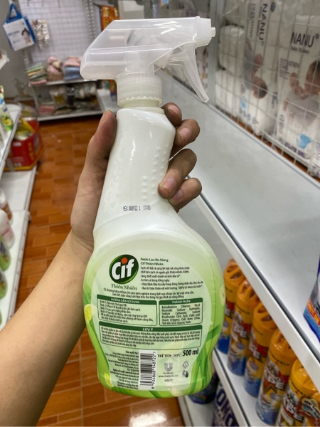 Nước lau đa năng Cif thiên nhiên hương chanh & sả 500ml Thực phẩm HQ