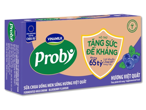 Sữa chua uống men sống Proby hương việt quất 65ml HQ Foods & Drinks