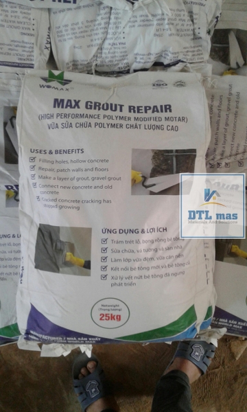 Max Grout Repair 25kg - Vữa sửa chữa bê tông mác 450 | Dtlgroup.vn