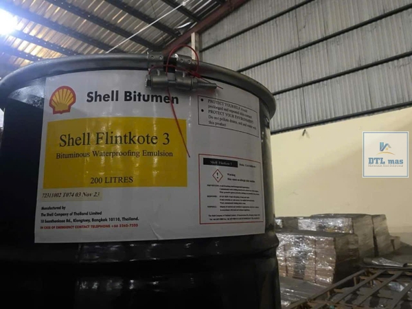 Flintkote No.3 - Phuy 200 lít. Chống thấm gốc Bitum Polymer đàn hồi một ...