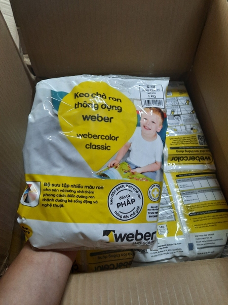 Weber Color Classic - Keo chà ron chuyên dụng cho khu vực khô ráo. Mạch ...