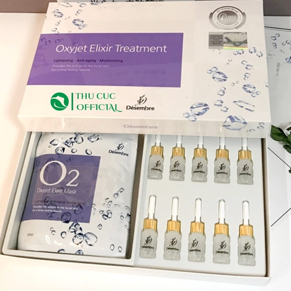 Bộ Trị Liệu Oxy Desembre Oxyjet Elixir Treatment set 10 lần