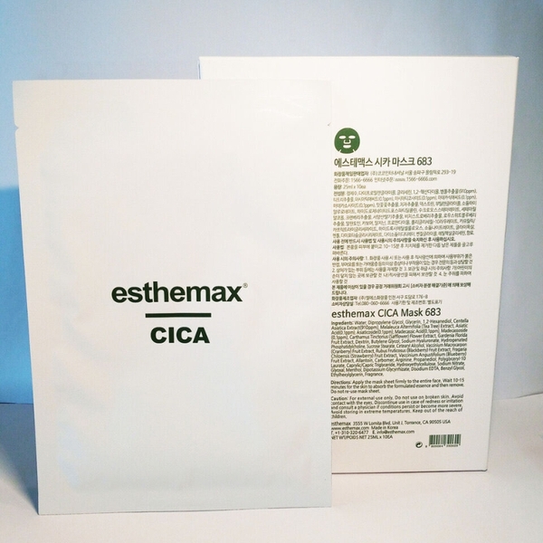 Mặt nạ giấy CICA Esthemax - Esthepro 683 Mask dịu da hộp 10 miếng