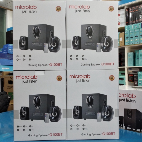 Loa máy tính Microlab G100 BT tích hợp đèn Led - 11W, 2.1 Bluetooth