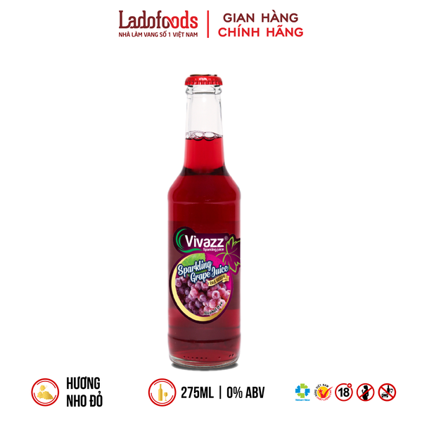 Vivazz Sparkling Juice - Nước Nho Có Gas - 275ML Ladofoods - Nhà làm ...