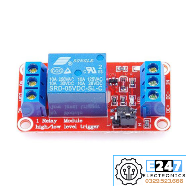 MODULE RELAY 1 KÊNH 5V-220VAC10A ( CÁCH LY QUANG )
