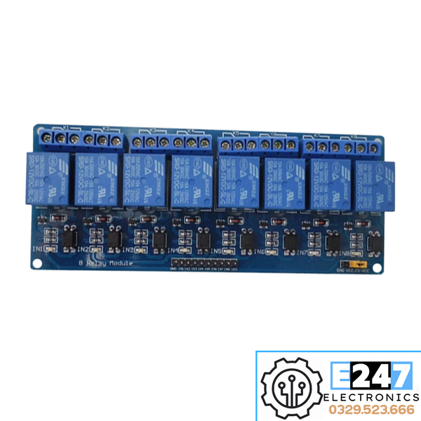 MODULE RELAY 8 KÊNH 12V-220V/10A