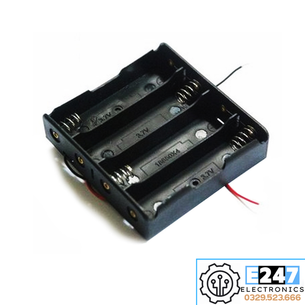 HỘP ĐẾ PIN 18650 4AA