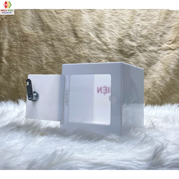 Thùng từ thiện, tip box mica, hộp tip box, có ổ khoá, nhiều màu sắc , nhiều kích thước, thiết kế ...
