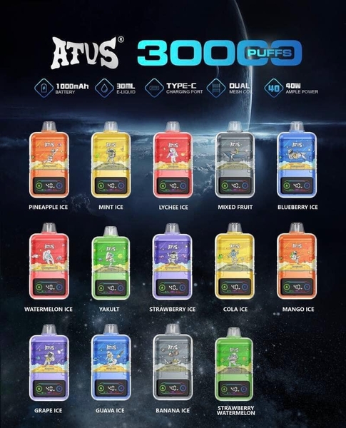 Review chi tiết ATVS 30000 Hơi (50mg) – Pod 1 Lần