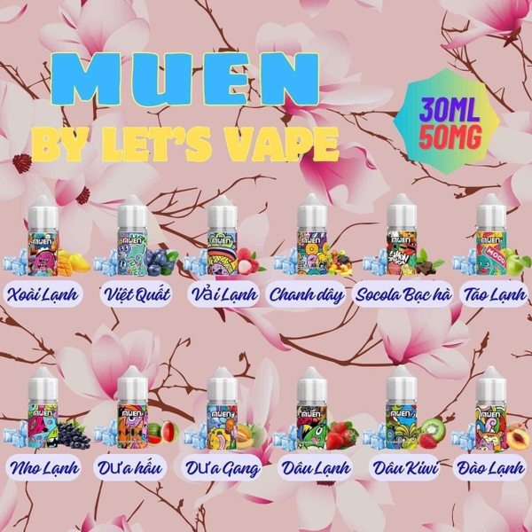 Muen Grape Ice Nho Lạnh Saltnic (30ml / 50mg)