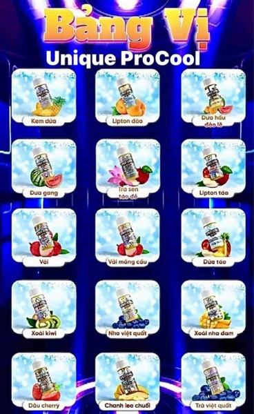 Unique Pro Cool Nho Việt Quất Saltnic (30ml / 60mg)