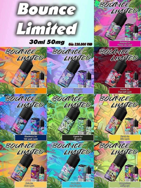 Bounce Limited Grape Ice Nho Lạnh Saltnic (30ml / 50mg)
