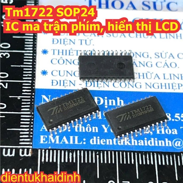 TM1668 TM1722 TM1639 SOP24 SSOP24 IC ma trận phím, hiển thị LED LCD kde0407