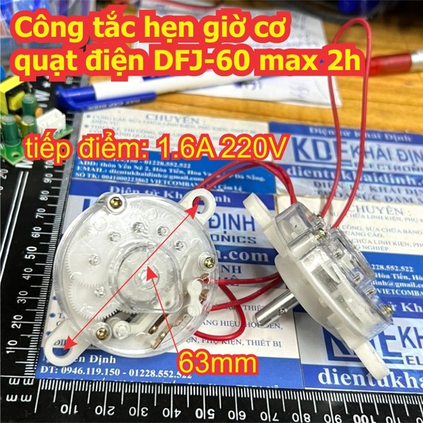 Công tắc hẹn giờ cơ quạt điện DFJ-60 max 2h kde4048