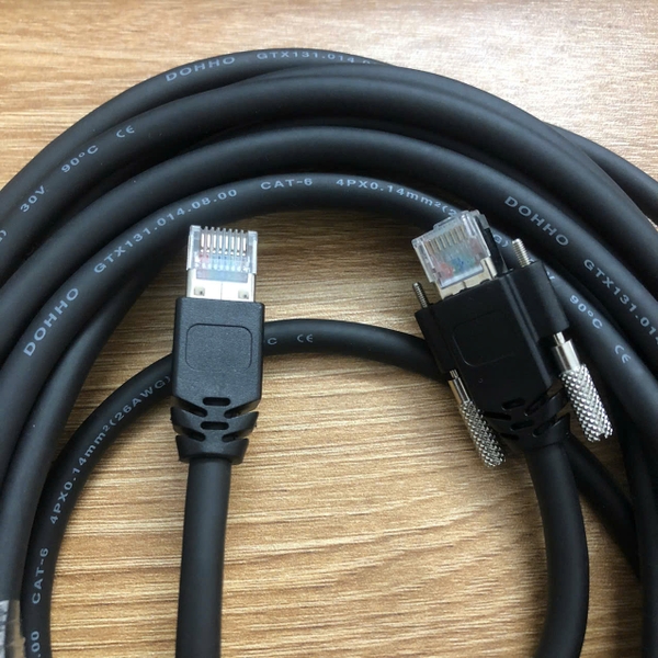 Cáp GigE DH500-2G-5000 Ethernet RJ45 Screw Locking Cable DOHHO GTX131 ...