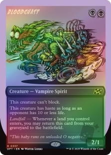 Magic the Gathering - Aetherdrift - Bloodghast (Borderless) FOIL