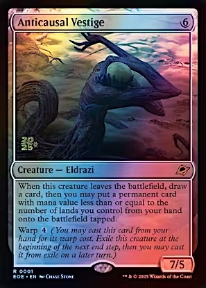 Magic The Gathering Edge Of Eternities Anticausal Vestige