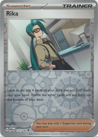 Pokemon TCG - Scarlet & Violet: Paradox Rift - Rika - 172/182 - Reverse ...