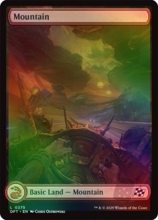 Magic the Gathering - Aetherdrift - Mountain (275) (Full Art) FOIL