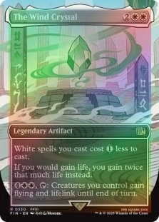 Magic the Gathering - Final Fantasy - The Wind Crystal (Borderless) FOIL