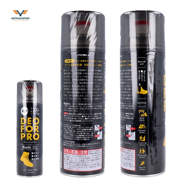 Xịt khử mùi giày Ag+ Deo For Pro 480ml chính hãng Nhật