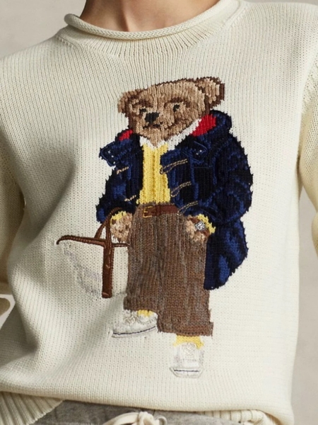 Áo len RALPH LAUREN kem gấu áo trong vàng Metis Casual