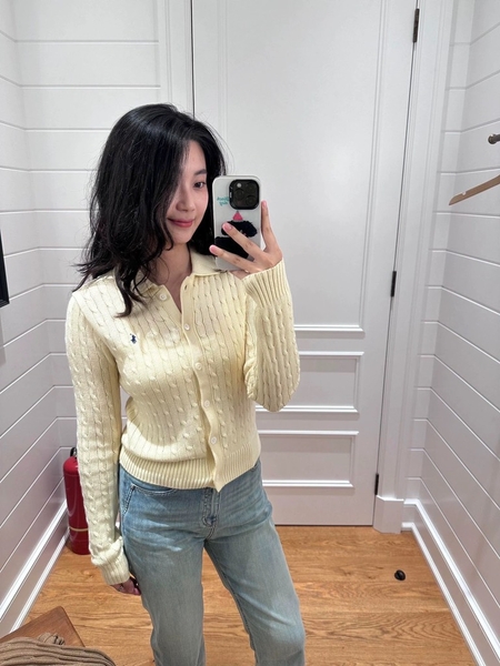 Áo len RALPH LAUREN 2 màu dài tay Metis Casual