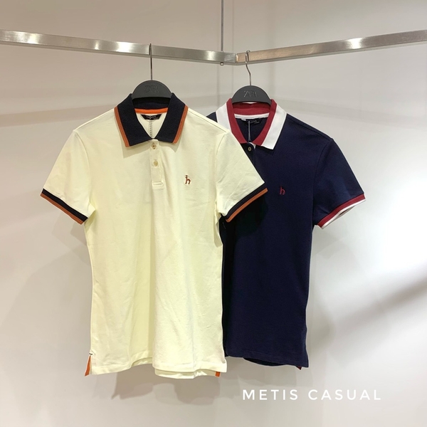 Áo polo HAZZYS nữ viền cổ-tay Metis Casual