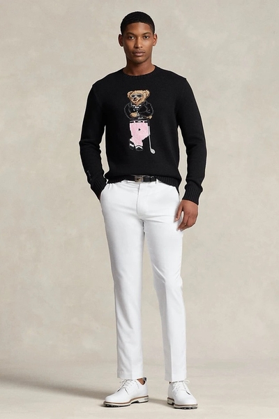 Áo len RALPH LAUREN đen gấu quần hồng Metis Casual