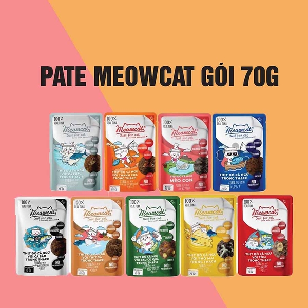 Meowcat Thức ăn ướt cho mèo 70gr