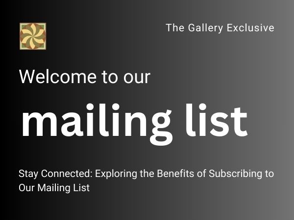 Join our Mailing List Community