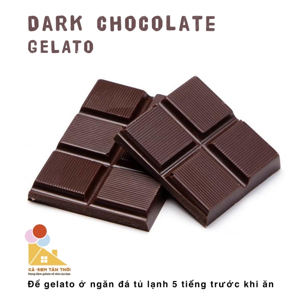 Kem Sô Cô La Đen - Dark Chocolate Gelato