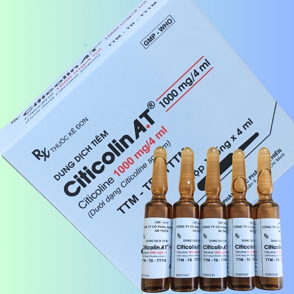 Citicolin A.T 1000mg/4ml (An Thiên điều trị suy giảm trí nhớ)
