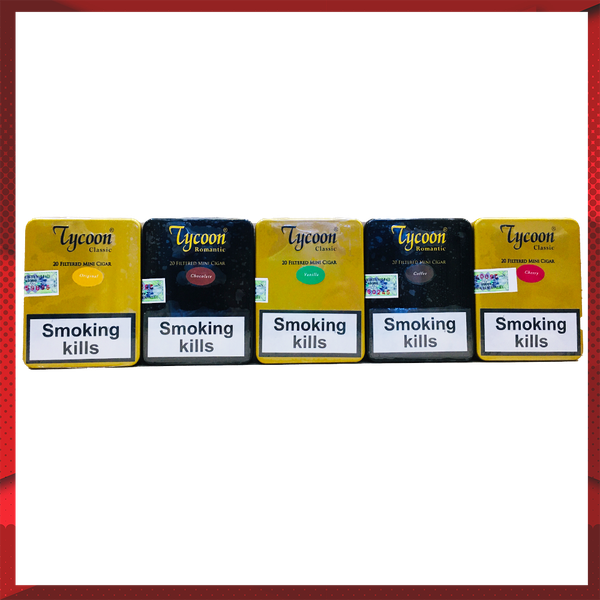 Tycoon Mini Cigar Tin Box 20's - Chocolate GOLDEN CENTURY TRADING ...